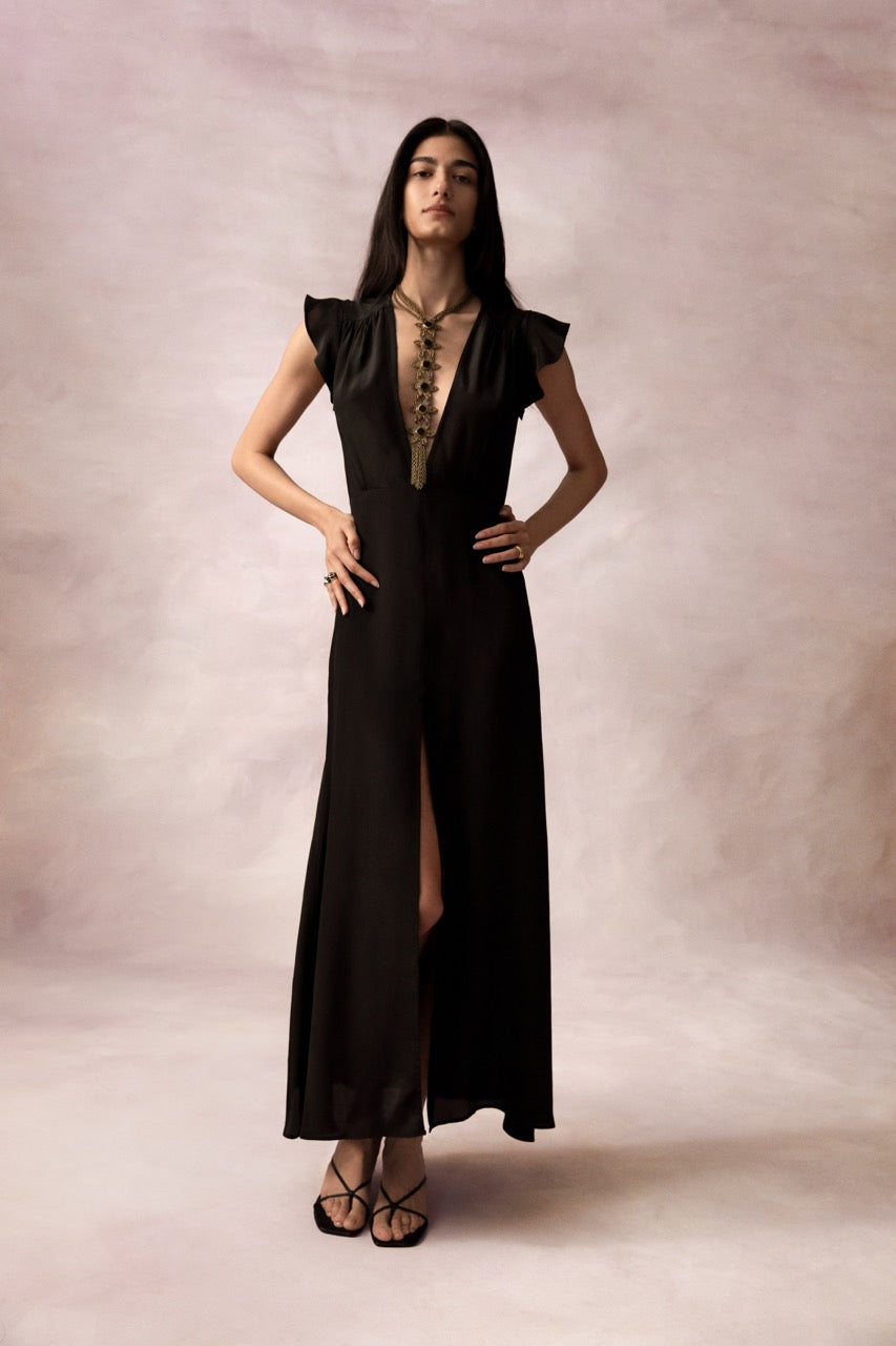 Jacqueline Black Maxi Dress – Jaline Resort